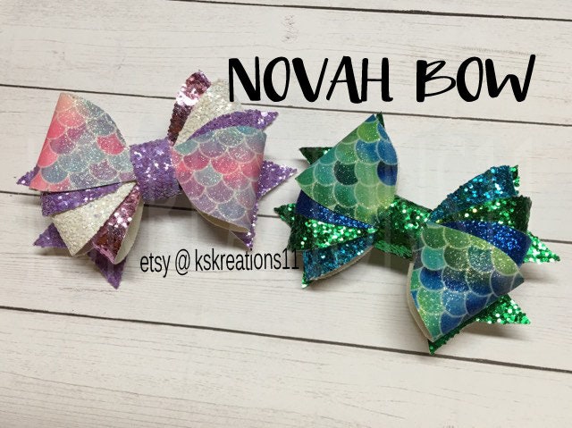 Novah Bow Cut File SVG Bow Cut File Dxf Template - Etsy