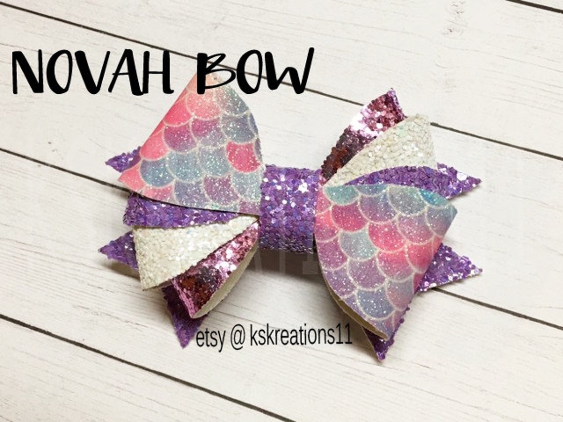 Novah Bow Cut File SVG Bow Cut File Dxf Template | Etsy