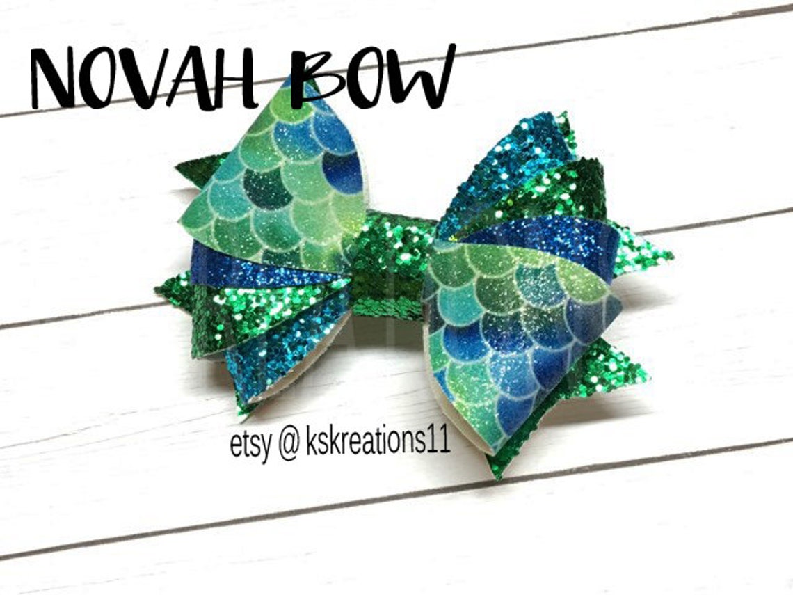 Novah Bow Cut File SVG Bow Cut File Dxf Template | Etsy