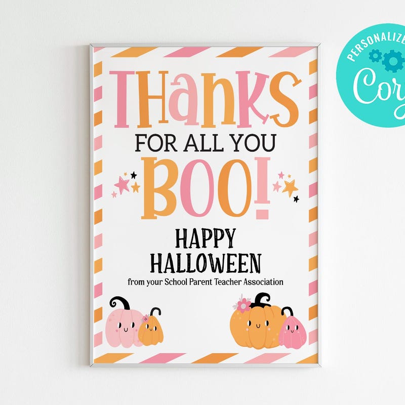 Boo Thanks for All - Etsy