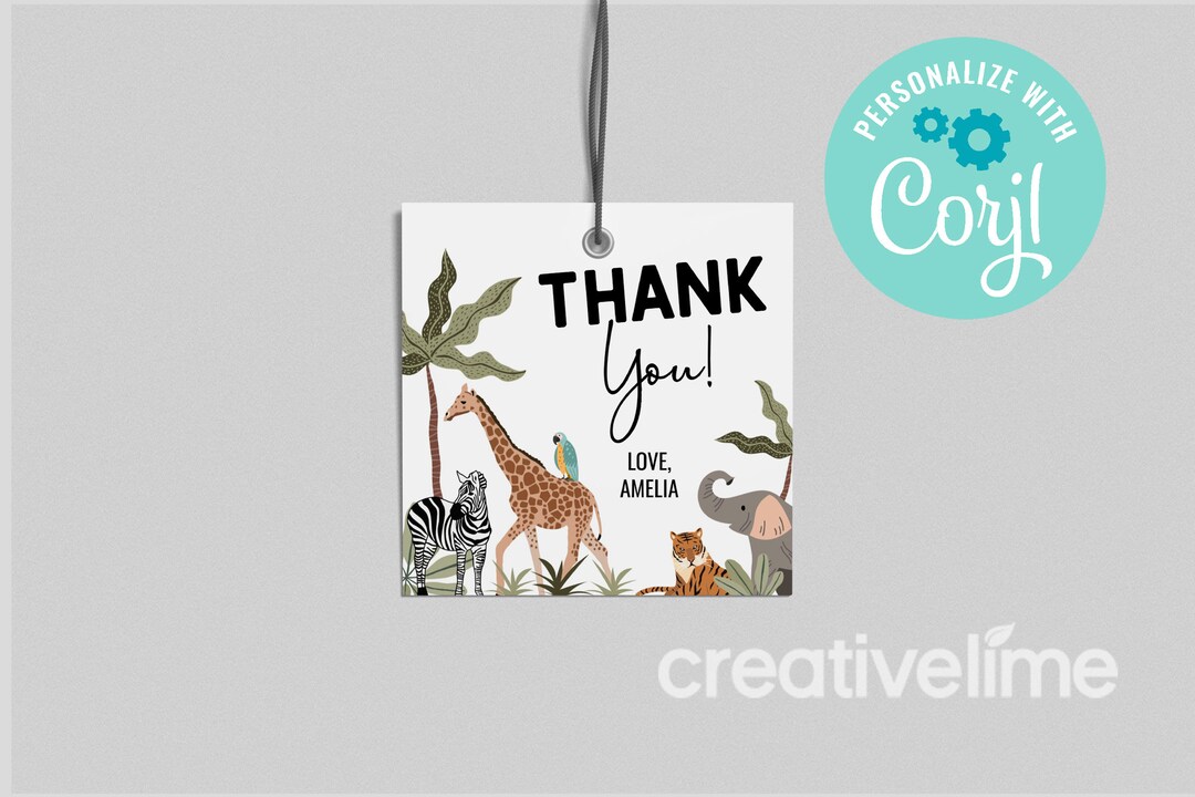 EDITABLE, INSTANT DOWNLOAD Wild One, Two Wild, Safari Jungle Birthday ...