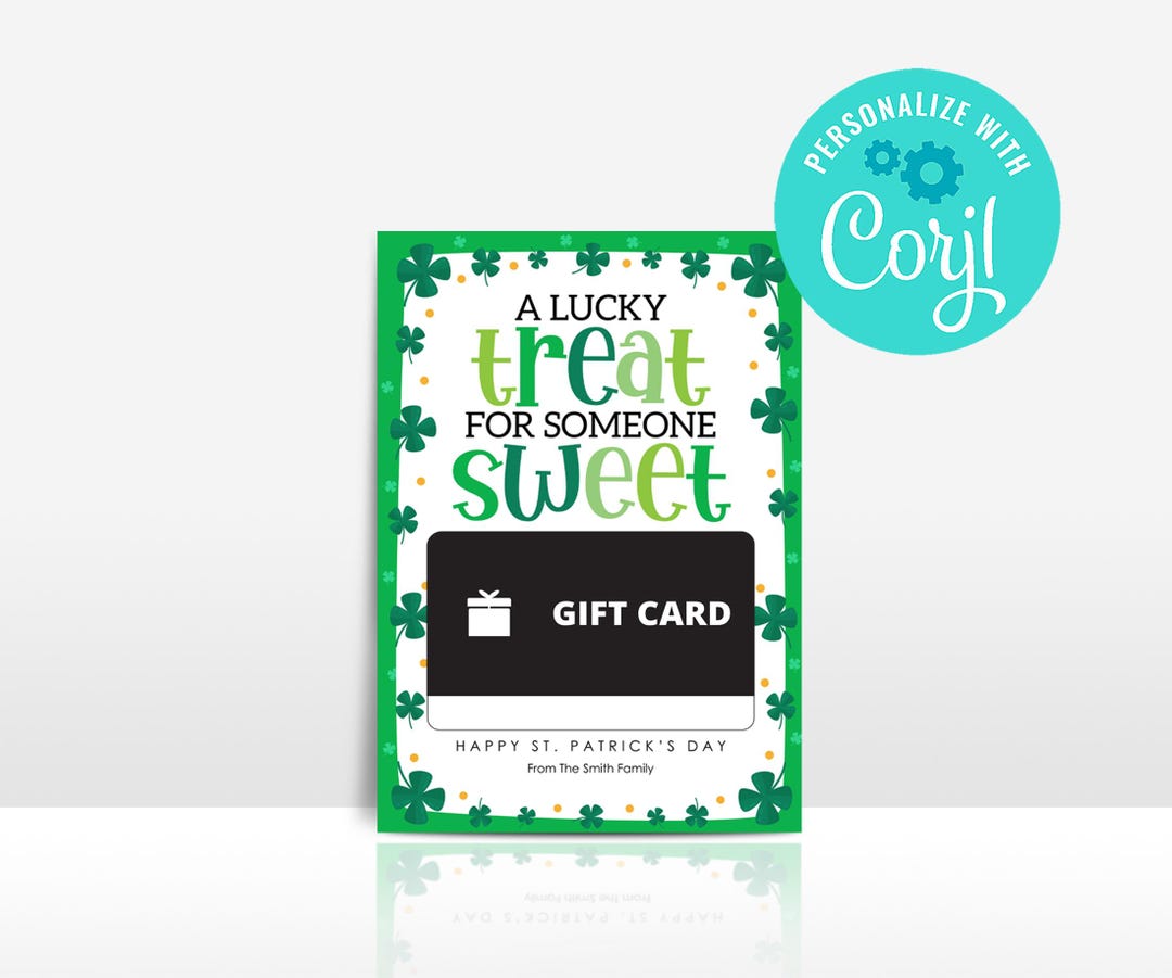 EDITABLE INSTANT DOWNLOAD Printable A Lucky Treat for Someone Sweet ...