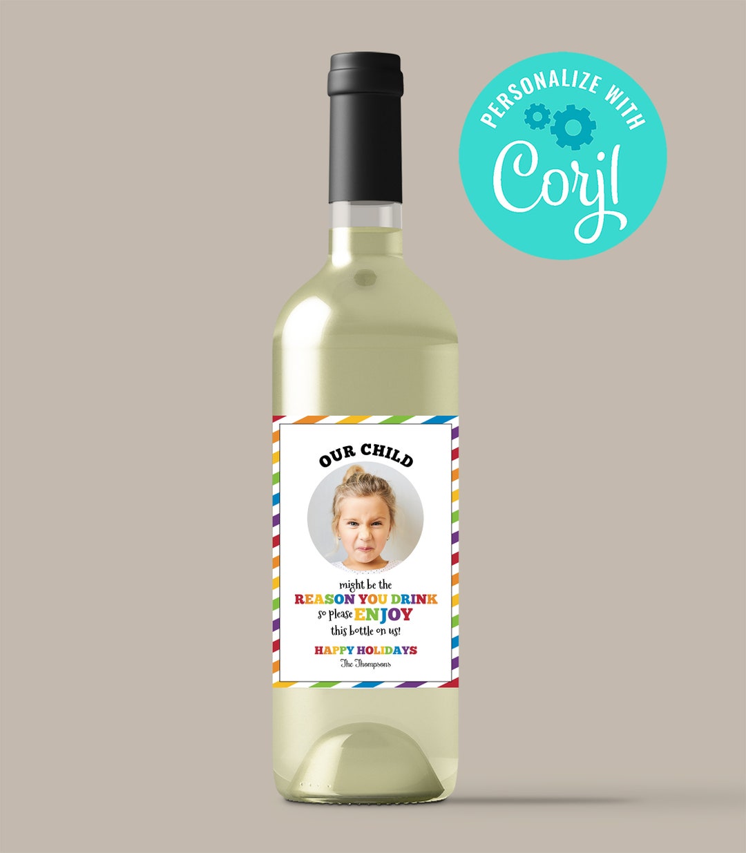 EDITABLE, INSTANT DOWNLOAD Holidays Teacher Gift Our Child Might Be the ...