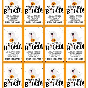 Halloween You've Been Booed Gift Tag: Editable Printable (instant ...