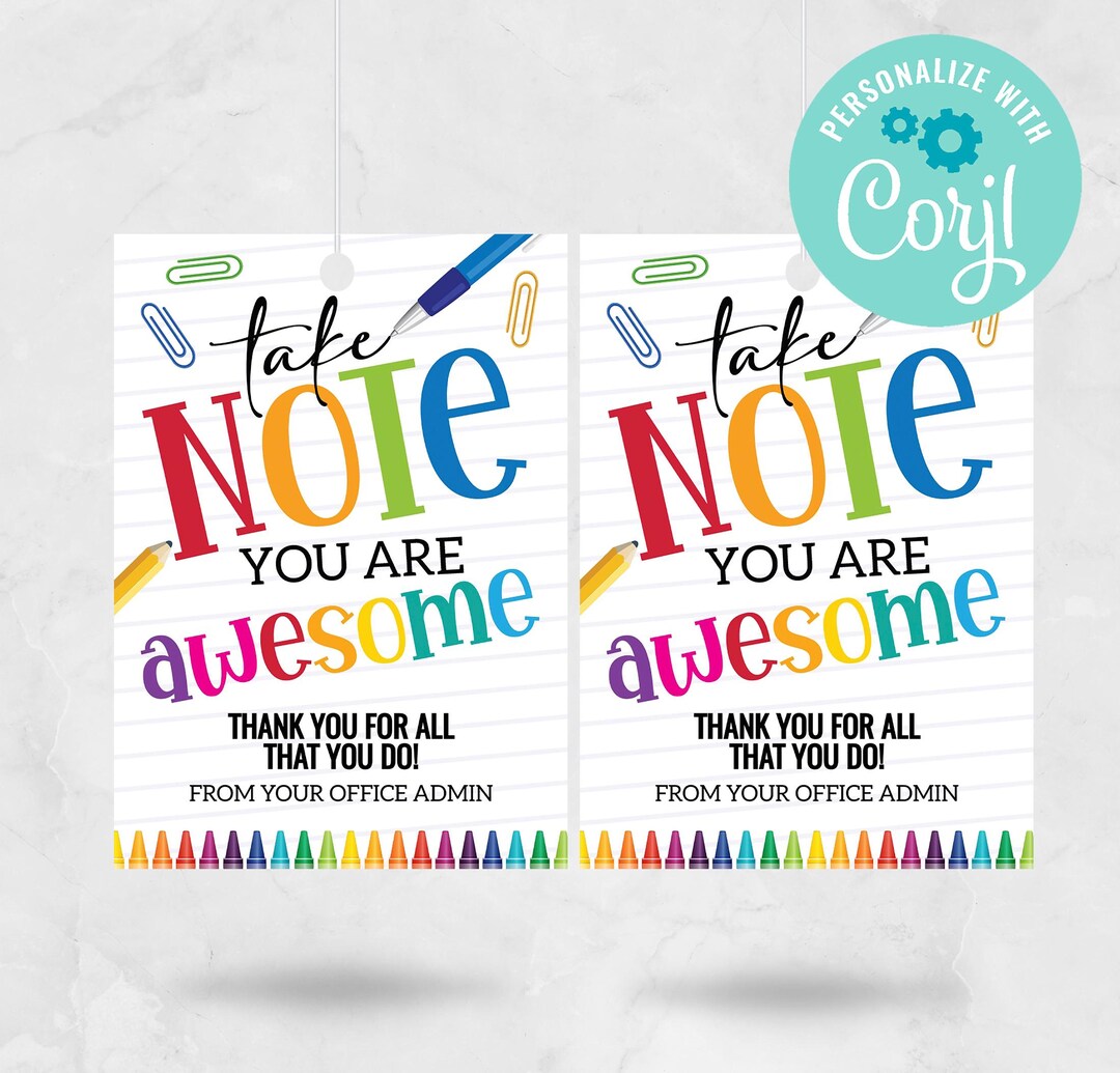 Editable Teacher Appreciation Gift Tags: Printable Thank You Cards ...
