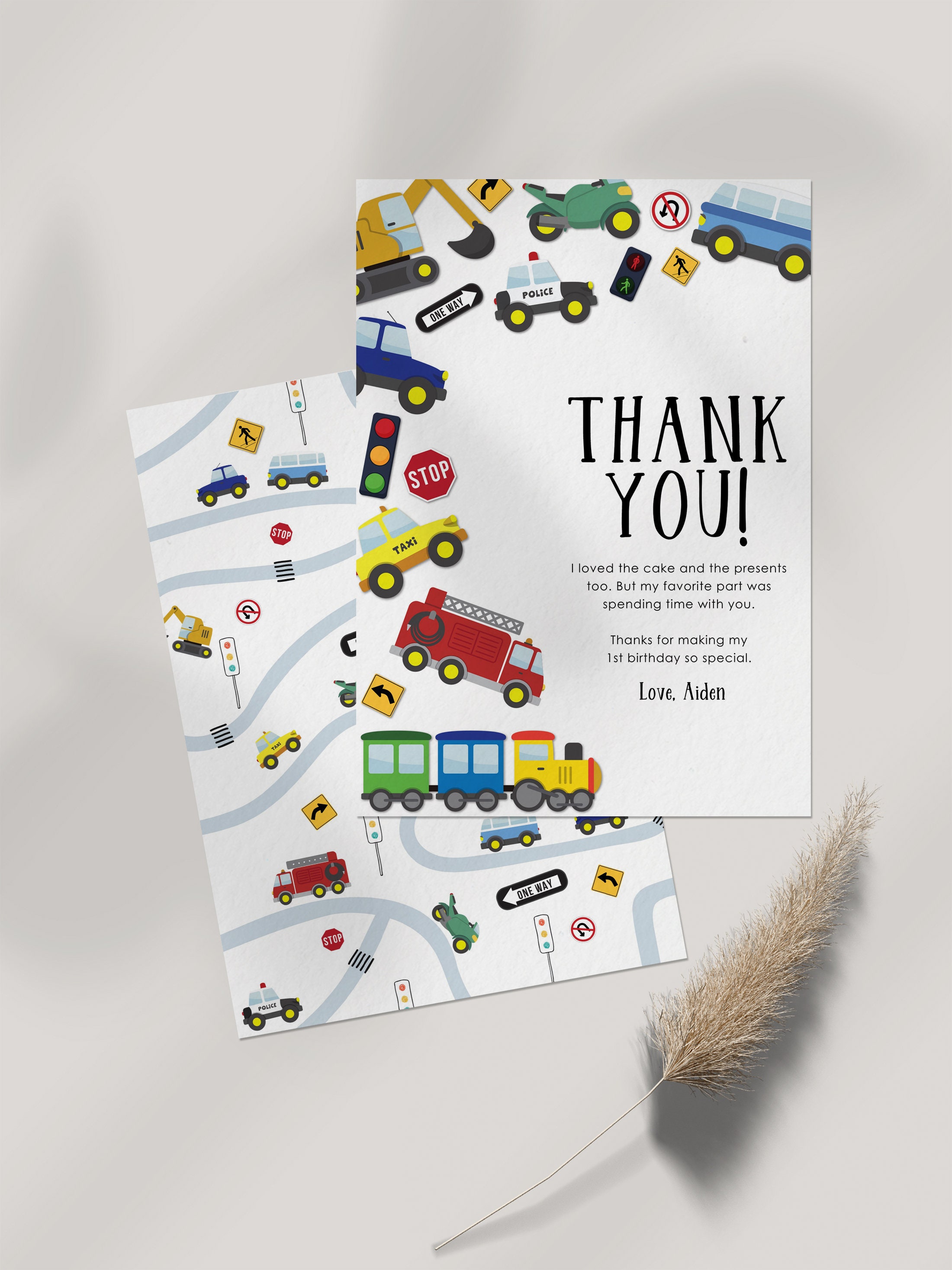 Transportation Thank You Card