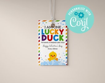 Printable I Am One Lucky Duck to Have a Friend Like You Valentine's Day ...