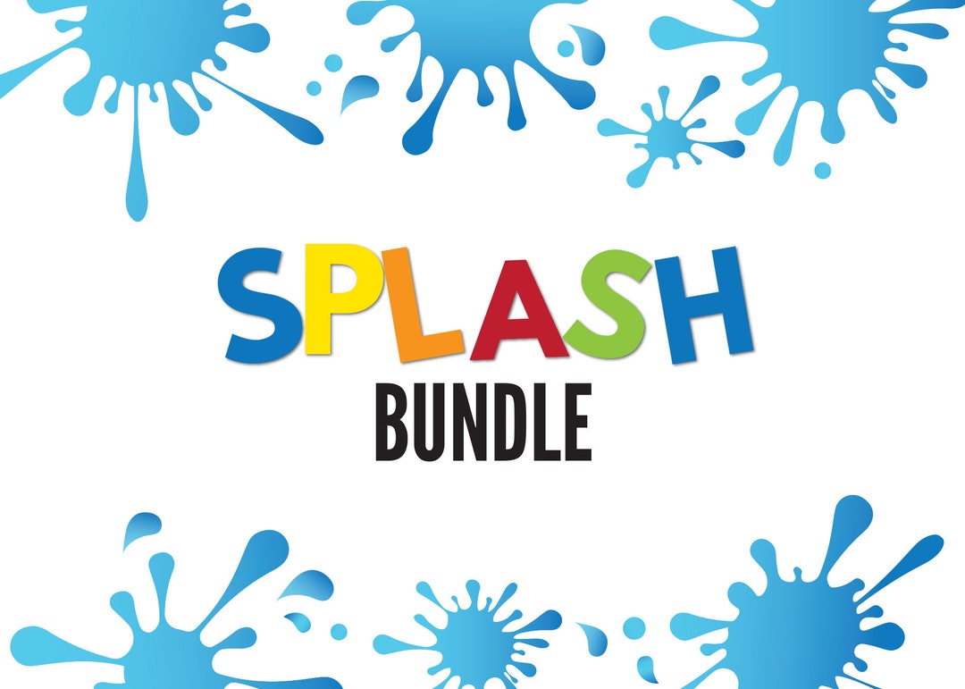 Waterslide Pool Party Splash Pad Birthday Bundle, Pool Party Birthday ...