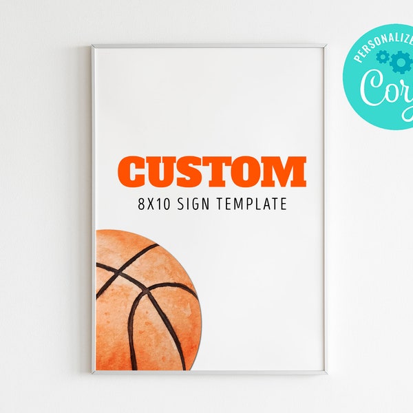 Basketball Sign - Etsy