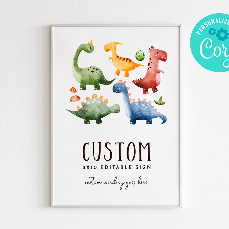 Dinosaur Sign - Etsy
