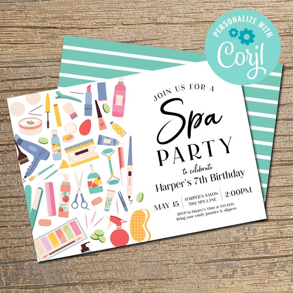 Spa Day Invitation - Etsy