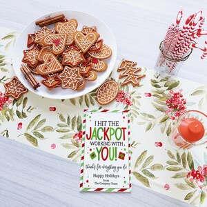 Editable Employee Christmas Gift Tag | Holiday Coworker Appreciation ...