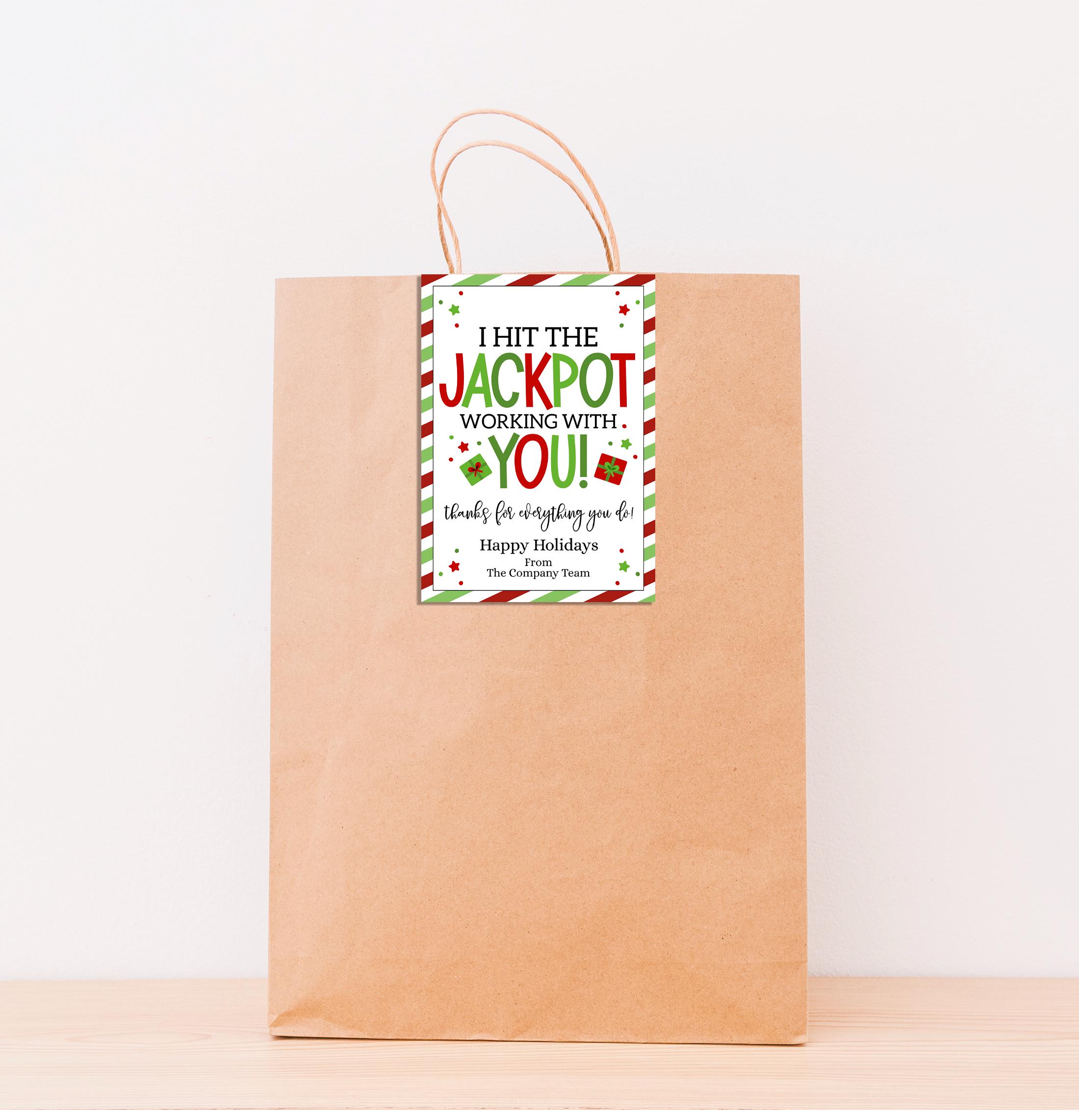 Editable Employee Christmas Gift Tag | Holiday Coworker Appreciation ...