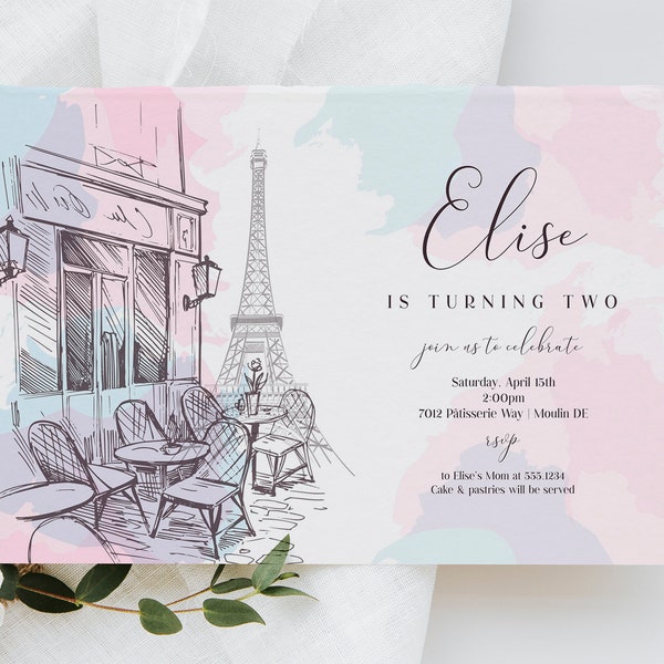 Parisian Invitation - Etsy