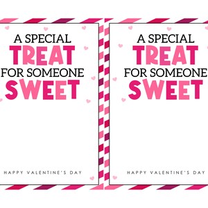 EDITABLE INSTANT DOWNLOAD Printable Special Treat for Someone Sweet ...