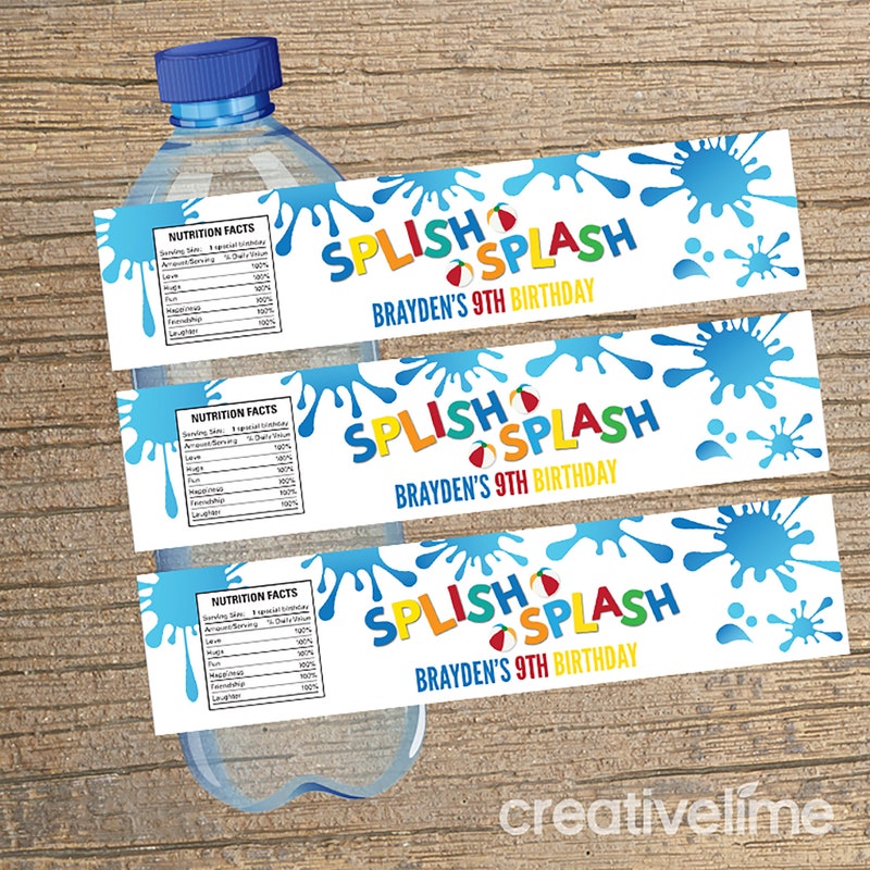 Birthday Party Label - Etsy