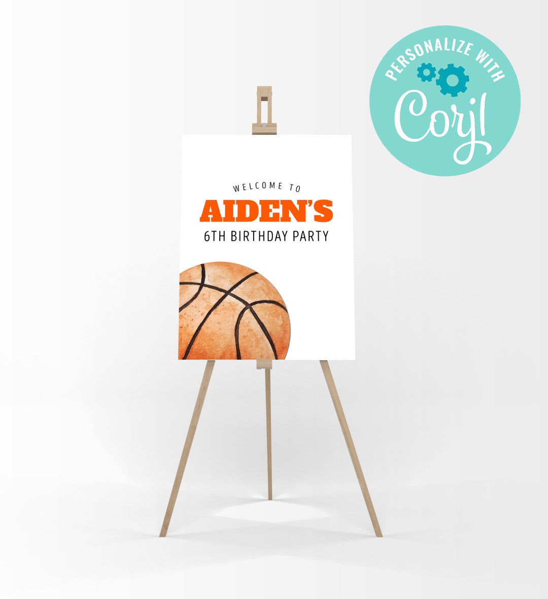 Basketball Party Signs, Basketball Birthday Signage, Basketball Game ...