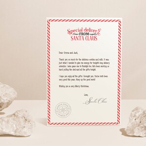 Editable Letter From Santa, Printable Letter From the North Pole ...