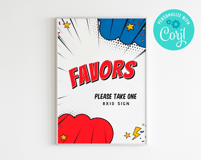PRINTABLE Superhero Signs Superhero Party Instant Digital DOWNLOAD ...