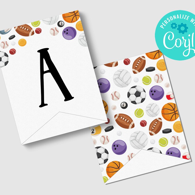 Sports Party Banner - Etsy