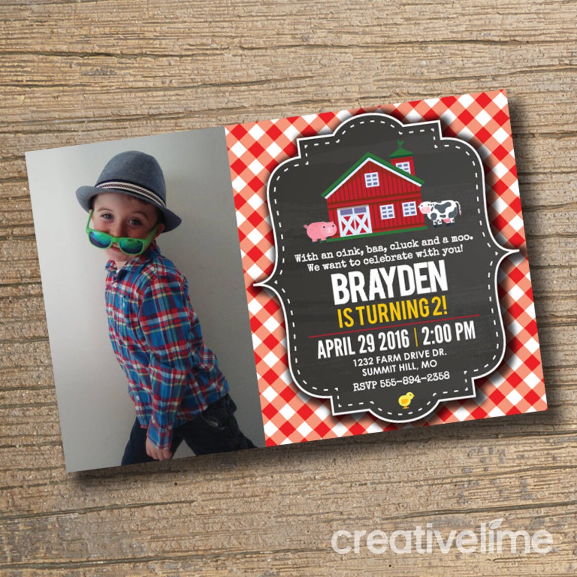 PRINTABLE Farm Invitations Old Mcdonald Invitations Farm - Etsy