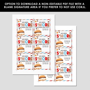 S'mores Gift Tag Teacher Appreciation Gift Tag, We Need S'more Teachers ...