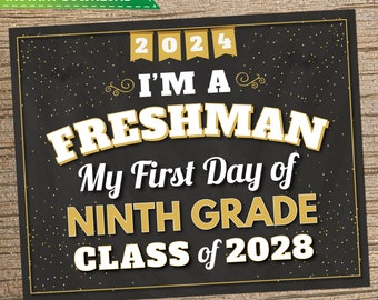 First Day of Junior Year Grade 11 Sign 1st Day of High School First Day ...