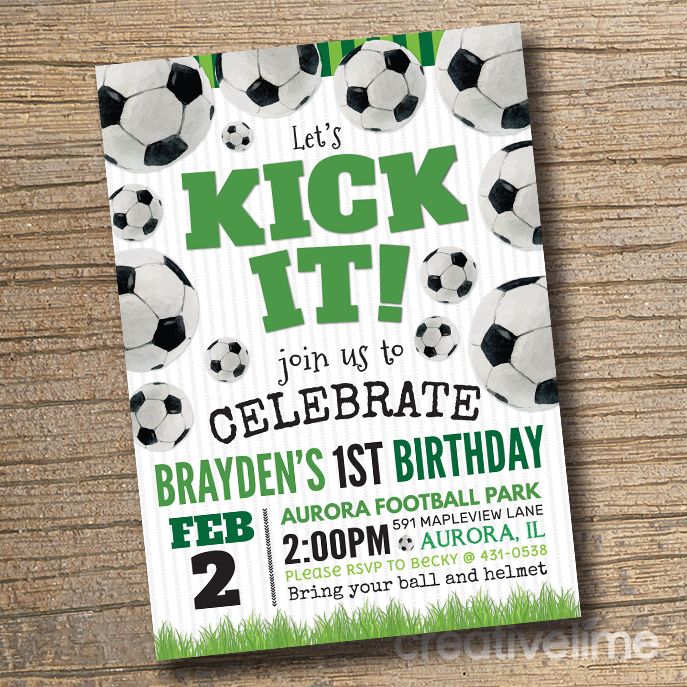 PRINTABLE Soccer Birthday Invitation Boy First Birthday | Etsy Canada