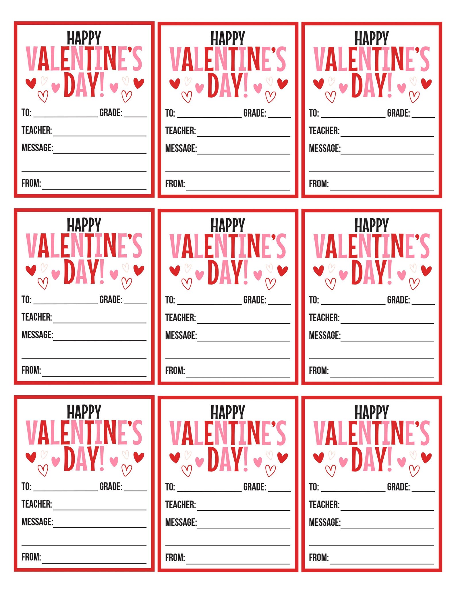 Editable Valentine's Day Gram Flyer, School Fundraiser (printable) - Etsy