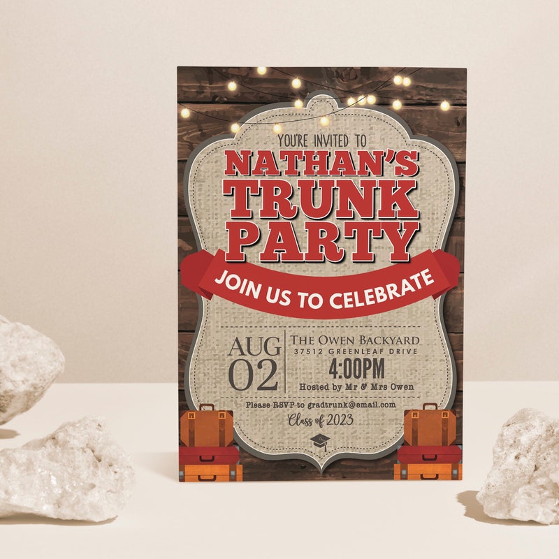 Trunk Party Invitation - Etsy