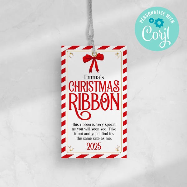 Height Ribbon Bauble - Etsy UK