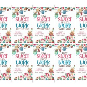 EDITABLE, INSTANT DOWNLOAD How Sweet It is to Work With You Gift Tag ...