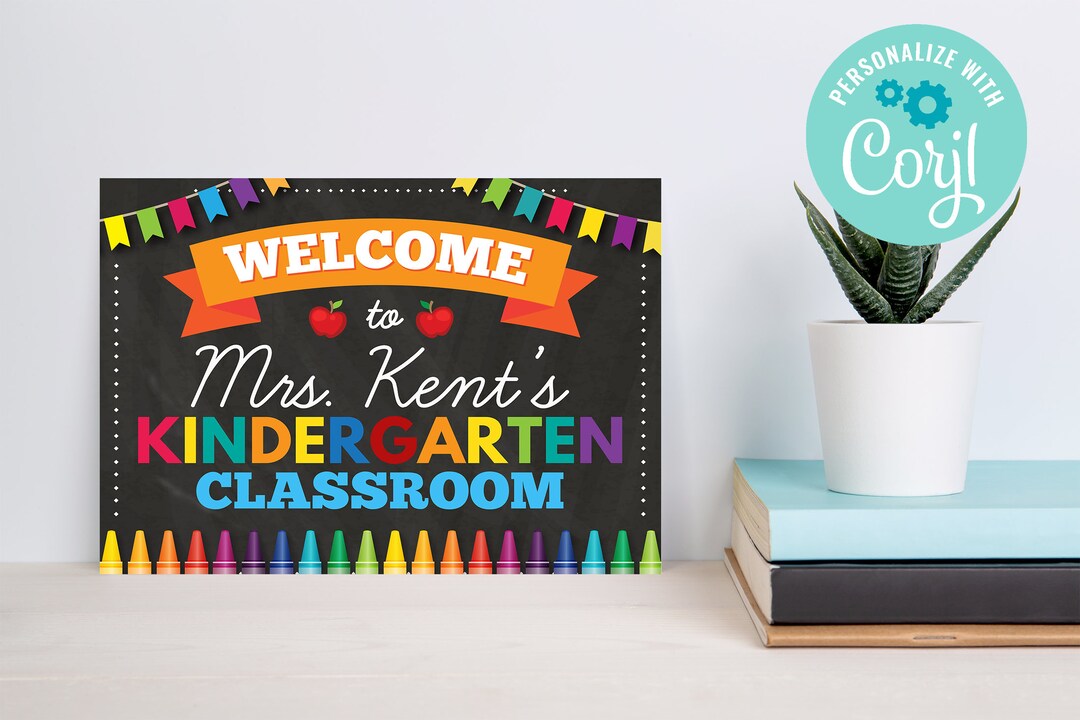 EDITABLE, INSTANT DOWNLOAD Classroom Welcome Sign, Classroom Sign ...