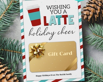 PRINTABLE Wishing You a Whole Latte Holiday Cheer! Merry Christmas ...