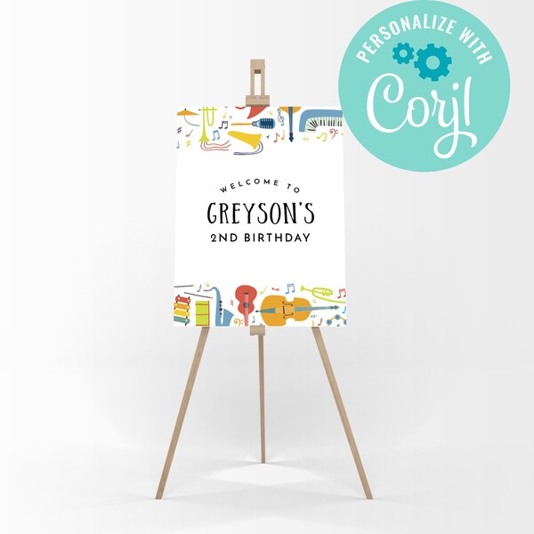 Music Welcome Signs - Etsy