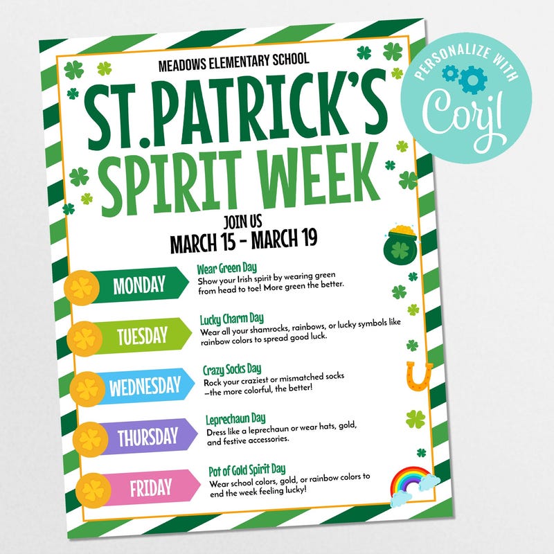 St Patricks Spirit Week - Etsy