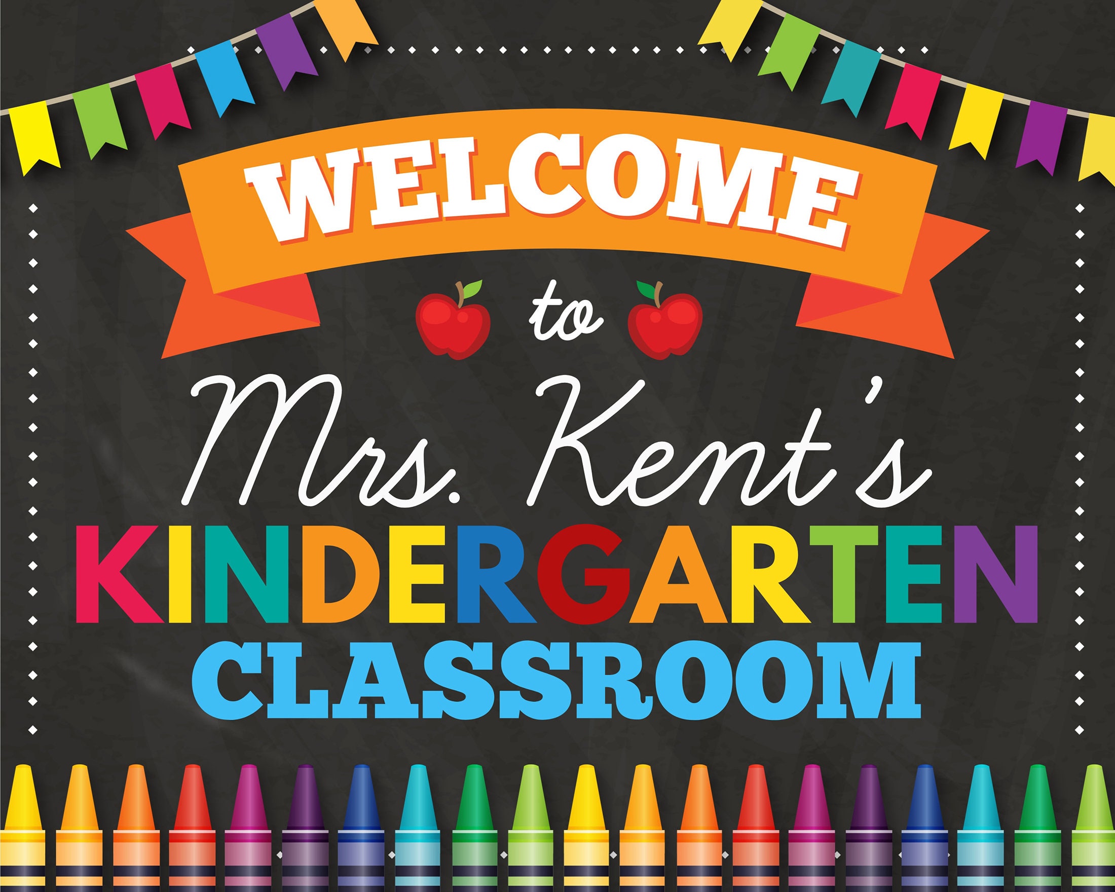 Editable Classroom Welcome Sign: Personalized Teacher Door Decor ...