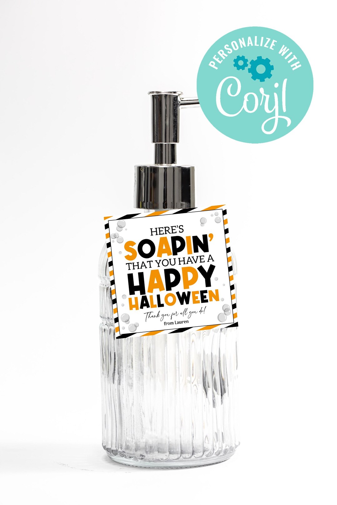 Editable Halloween Soap Gift Tag: Teacher Holiday Idea (digital ...
