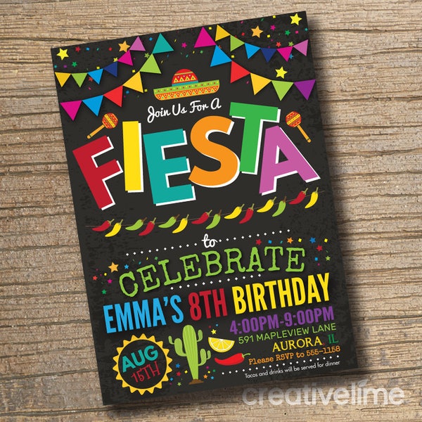 Fiesta Invitation - Etsy
