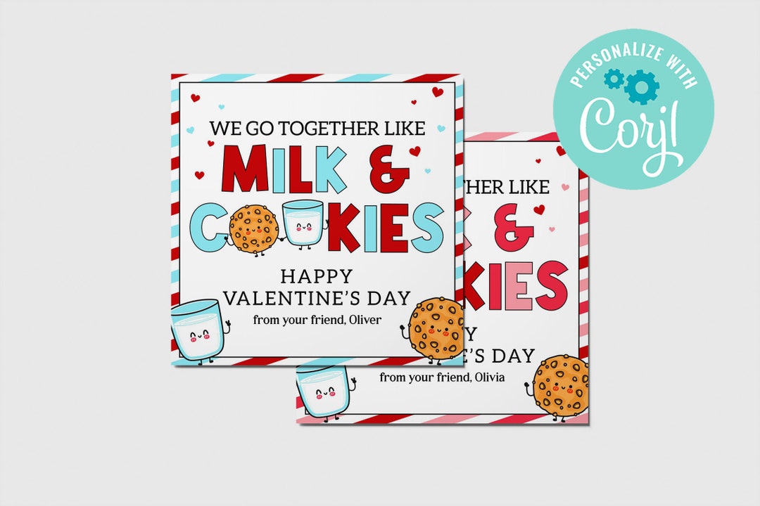 EDITABLE, INSTANT DOWNLOAD Printable We Go Together Like Cookies and ...