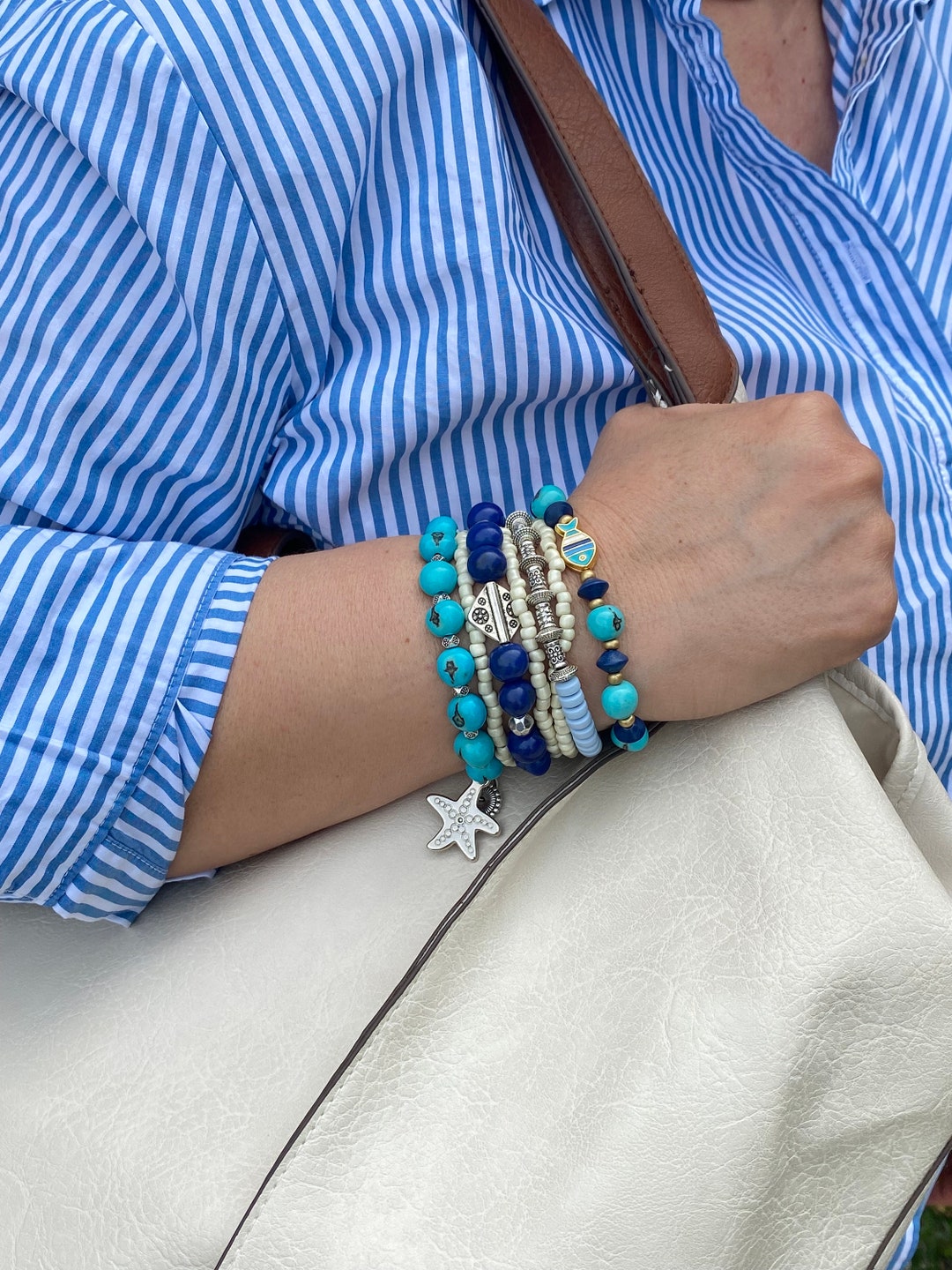 Seven Seas Bracelet| Acai Seed Bracelets| Turquoise, Royal Blue ...