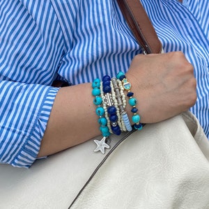 Seven Seas Bracelet| Acai Seed Bracelets| Turquoise, Royal Blue ...