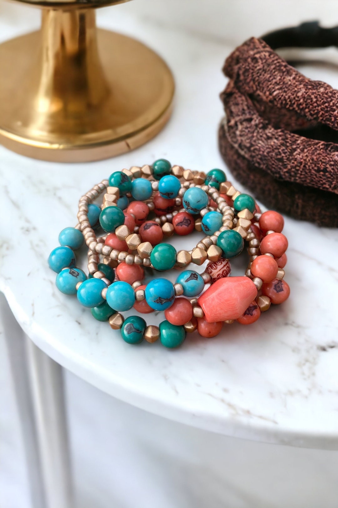 Paloma Bracelet| Tagua and Acai Seed Bracelet| Stacking Bracelets ...