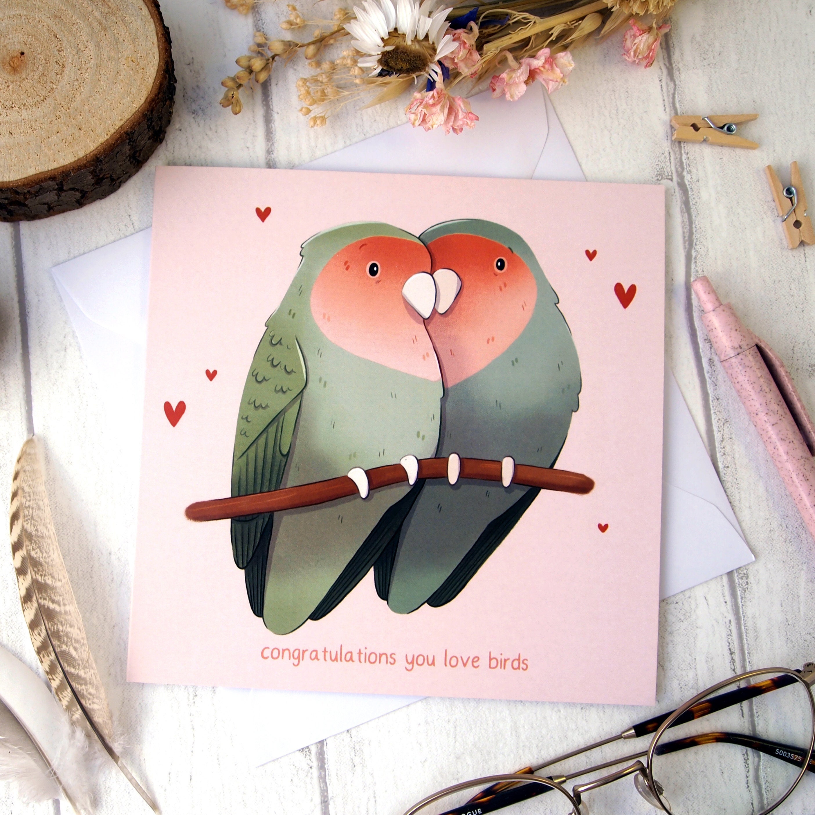 Love Birds Greeting Cards