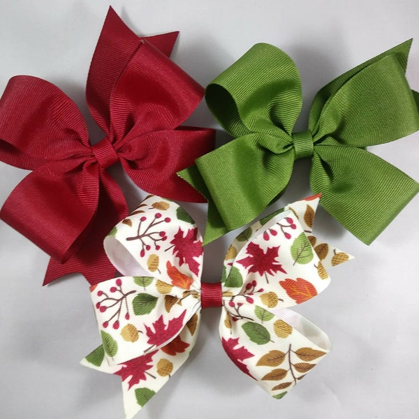 Fall Hair Bow - Etsy