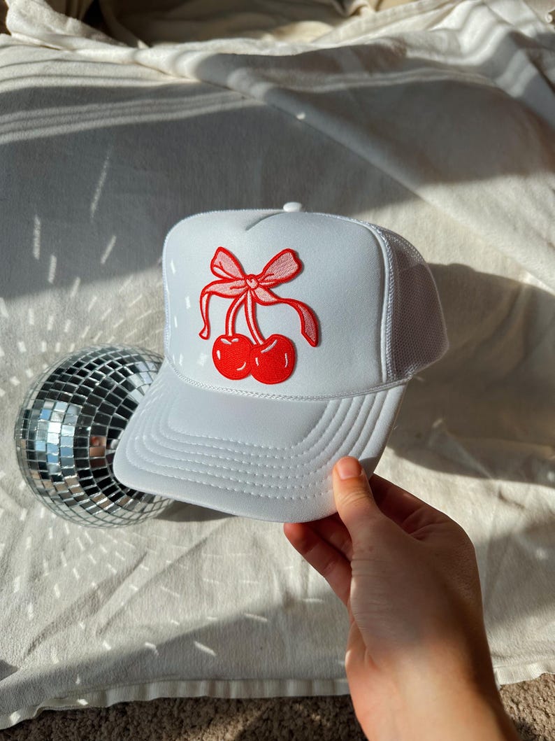 Bow Trucker Hat Coquette Trucker Hat Women Hat Gift for Her Foam ...
