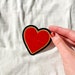 Heart Patch Iron on Red Heart Patch Embroidered Patch Sew on - Etsy