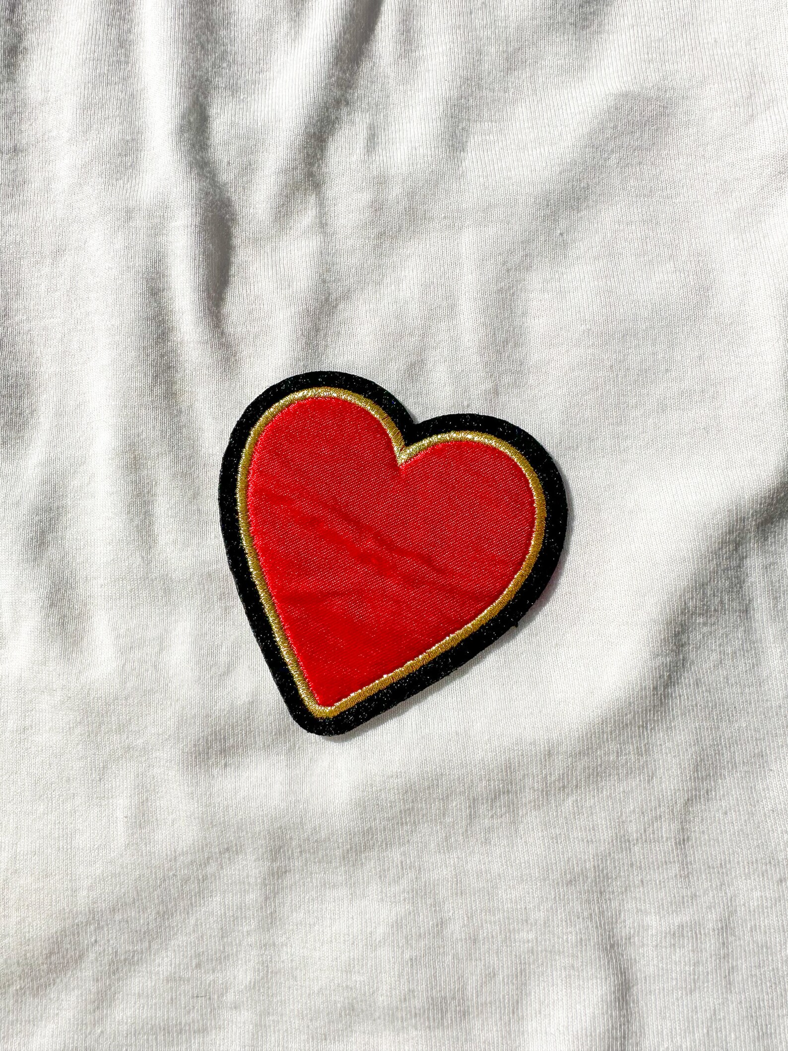 Heart Patch Iron on Red Heart Patch Embroidered Patch Sew on Self ...