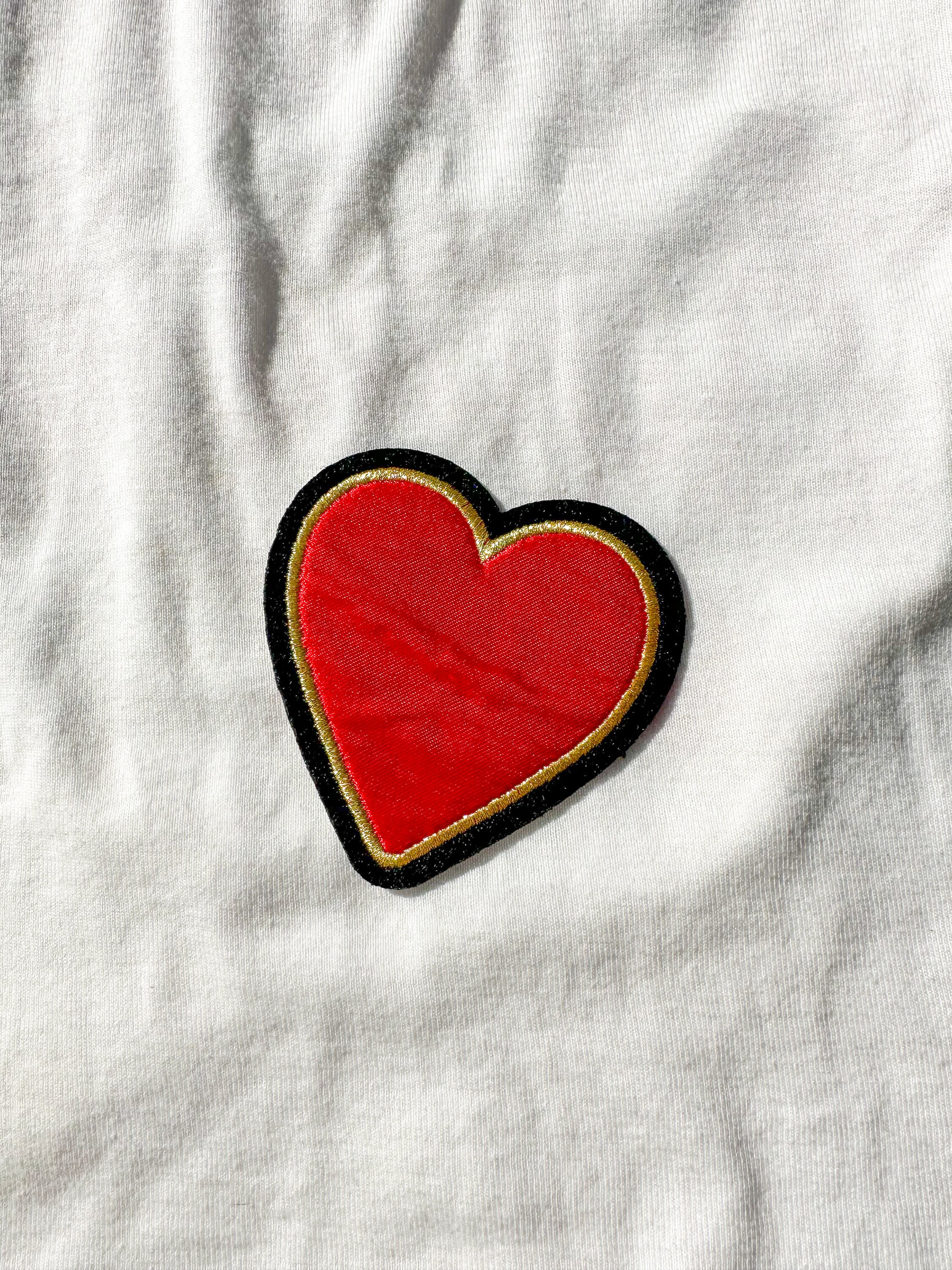 Heart Patch Iron on Red Heart Patch Embroidered Patch Sew on - Etsy