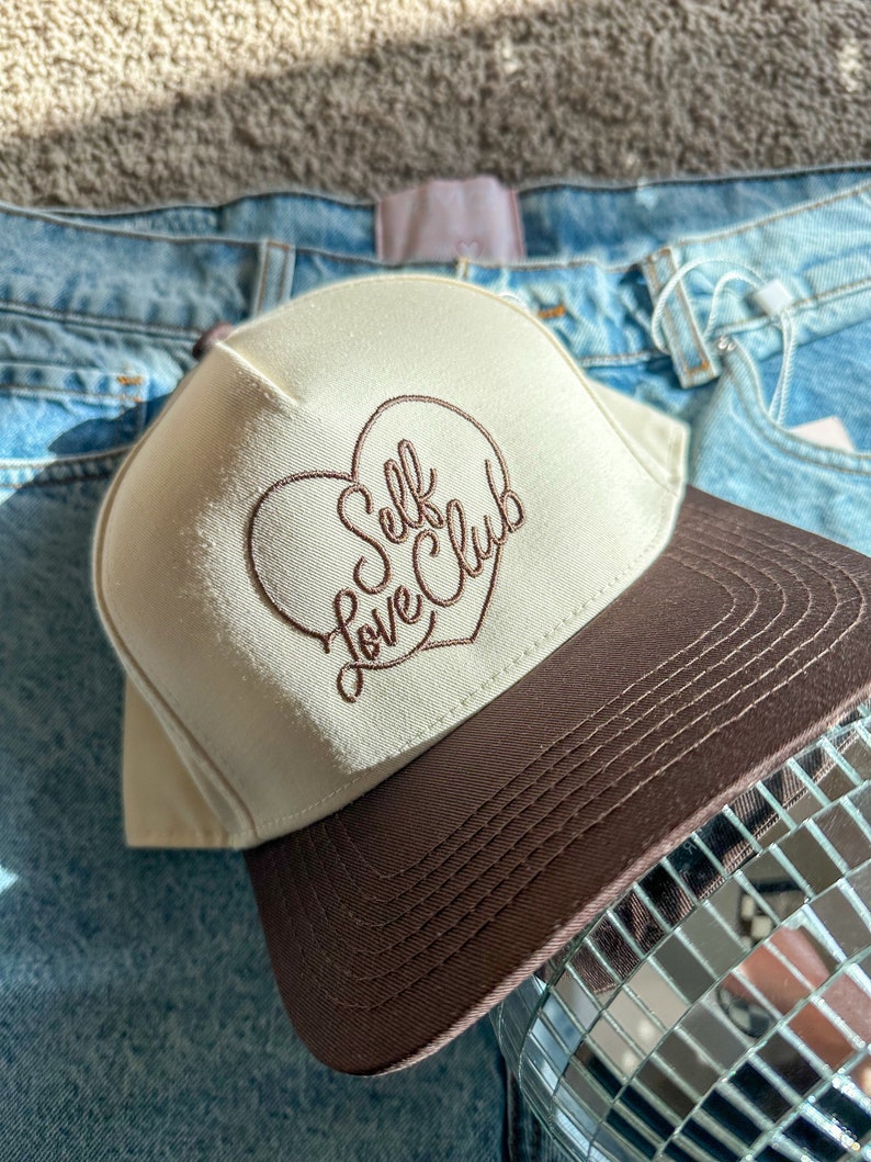 Self Love Club Trucker Hat Self Love Hat for Women Trendy Fall Trucker Hat Heart Trucker Hat ...